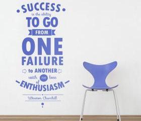 Wall Decal Quotes - Motivational Quote Success Decor Typography ...