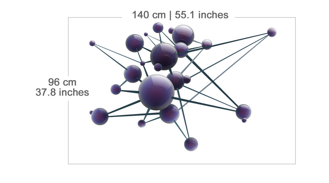 Science Art Molecule Physics Atom Models Wall Art Decal on Luulla